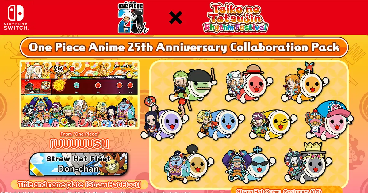 Set Sail With a New DLC on the Horizon - ONE PIECE X Taiko no Tatsujin ...